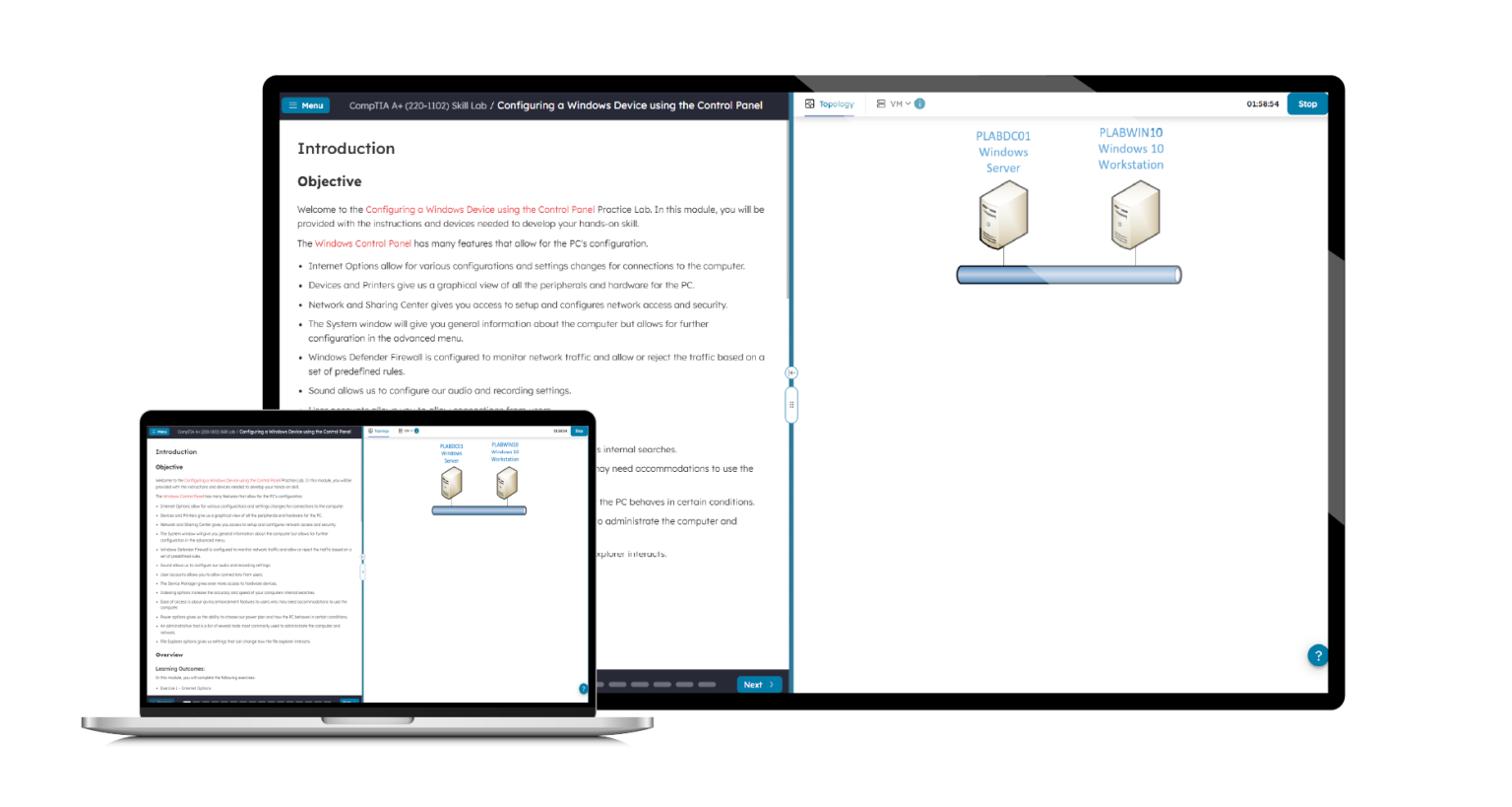 Practice Lab for CompTIA A+ 220-1102 – Network Simulator – IT Practice ...